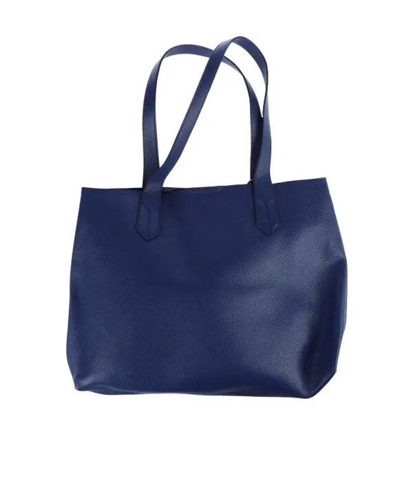 Emporio Armani Leather Shopper Bag - Blue