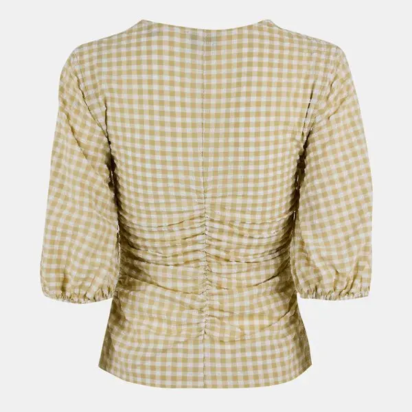 GANNI Checked Blouse