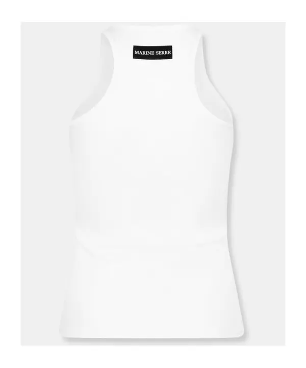 MARINE SERRE Ribbed Logo Vest