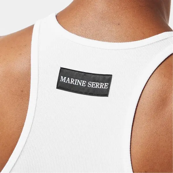 MARINE SERRE Ribbed Logo Vest