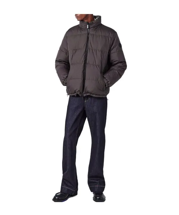 Burberry Down Jacket With Classic Check Pattern