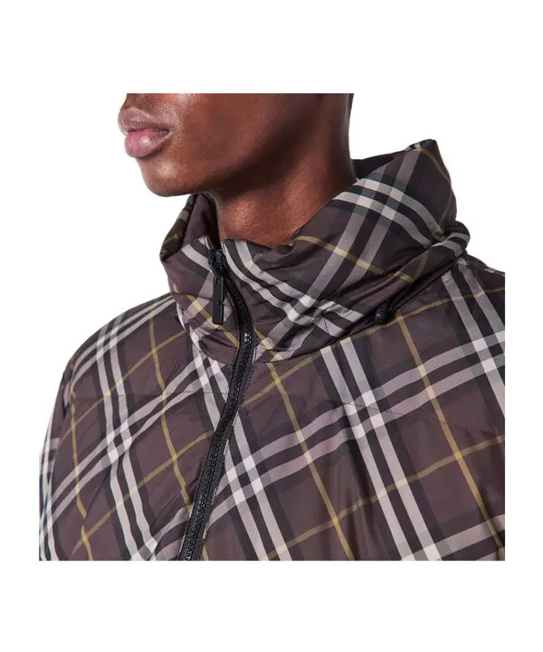Burberry Down Jacket With Classic Check Pattern