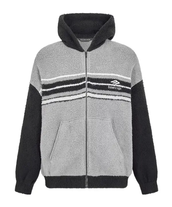 Balenciaga Zip-up Hoodie With Logo Detail
