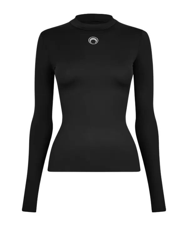 MARINE SERRE Moon Detail Long Sleeve T-shirt