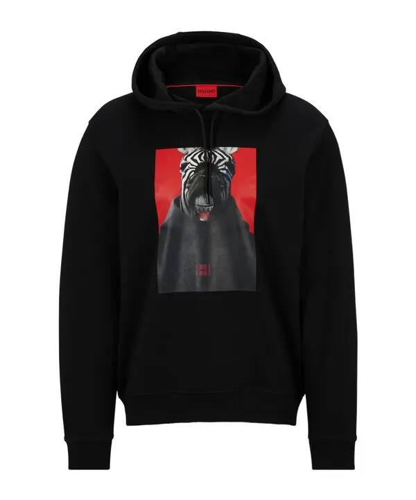 Hugo Boss Fleece Fabric Hoodie