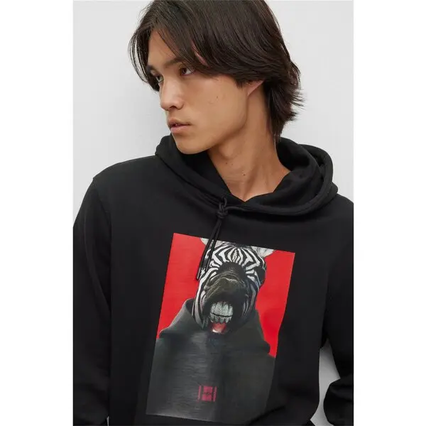 Hugo Boss Fleece Fabric Hoodie
