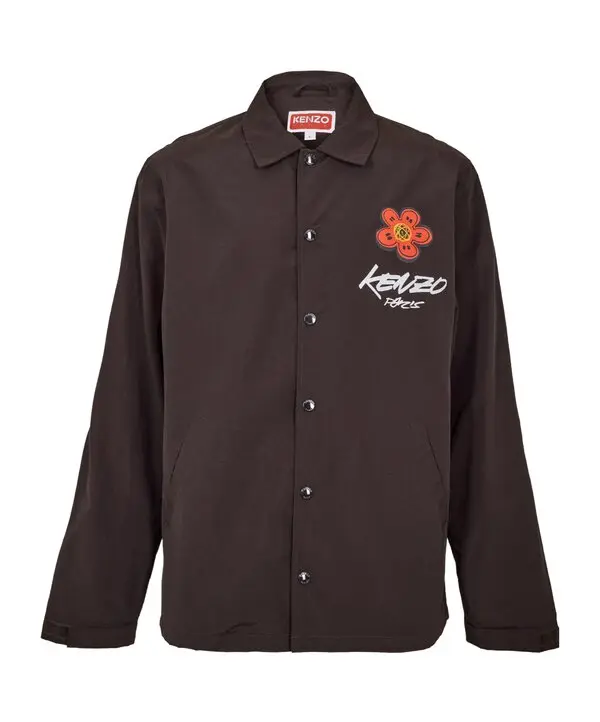 Kenzo Lapel Shirt-style Jacket With Floral Print