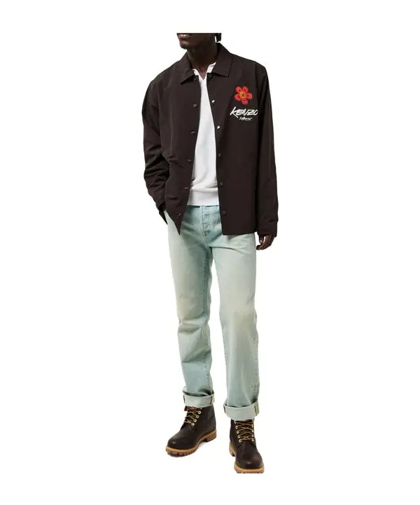 Kenzo Lapel Shirt-style Jacket With Floral Print