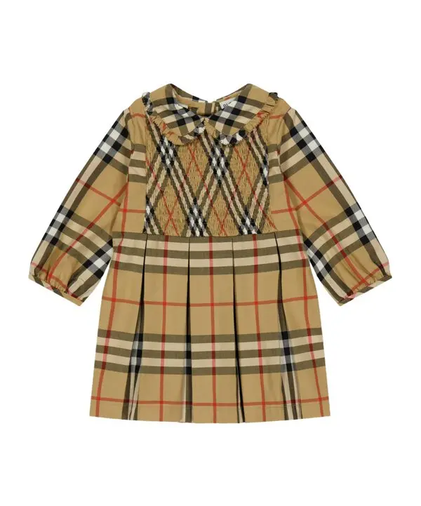 Burberry Plaid Collared Dress