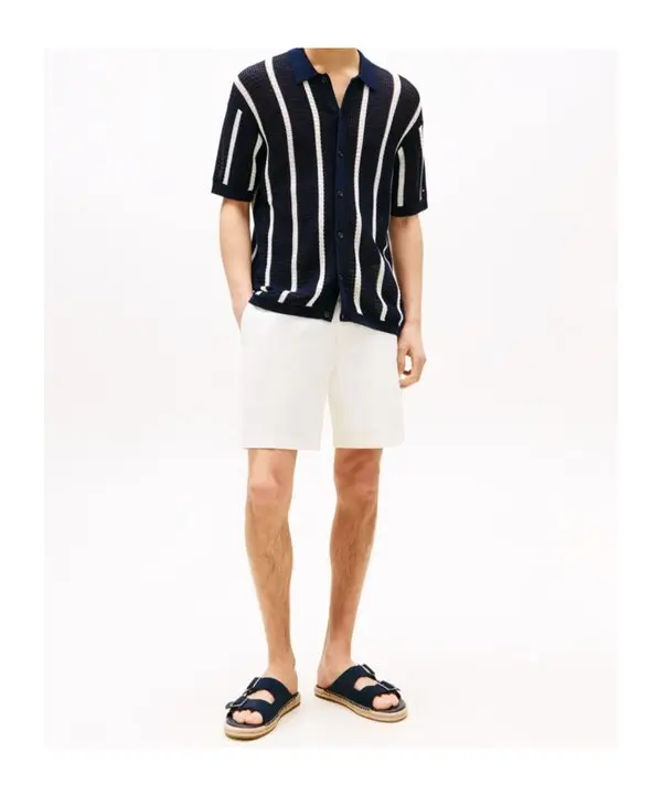 Tommy Hilfiger Vertical Stripe Short-sleeve Patterned Shirt