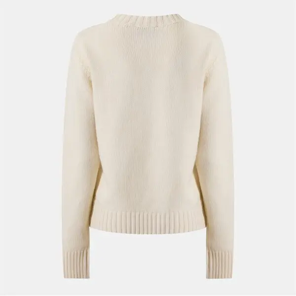 GANNI Printed Heart Knit Sweater