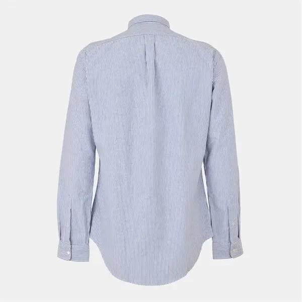 Polo Ralph Lauren Slim Fit Striped Oxford Shirt - Blue
