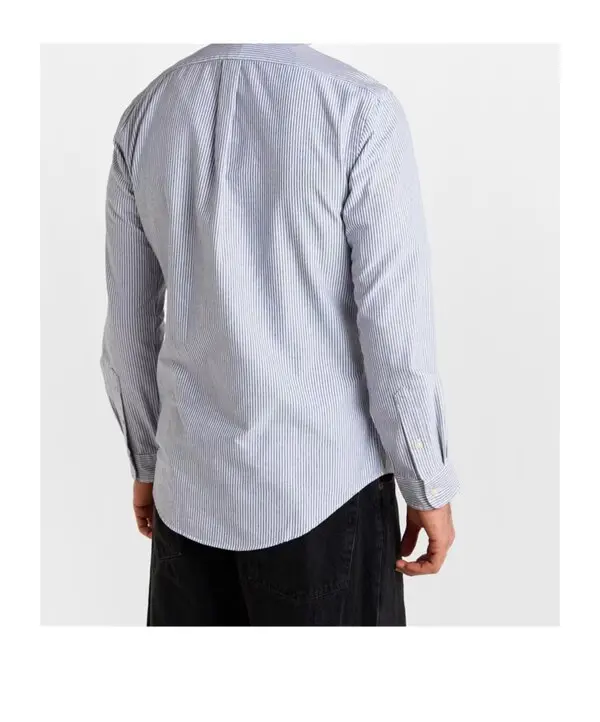 Polo Ralph Lauren Slim Fit Striped Oxford Shirt - Blue