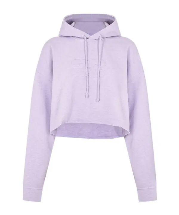 GANNI Cropped Logo Hoodie