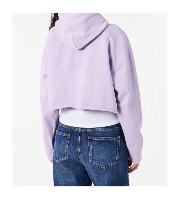 GANNI Cropped Logo Hoodie