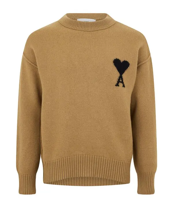 AMI Paris Crew Neck Logo Sweater