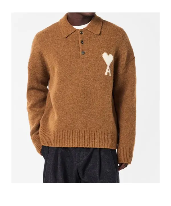 AMI Paris Adc Knit Polo Sn54