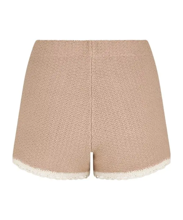 Posse Color-blocked Trim Shorts - Taupe
