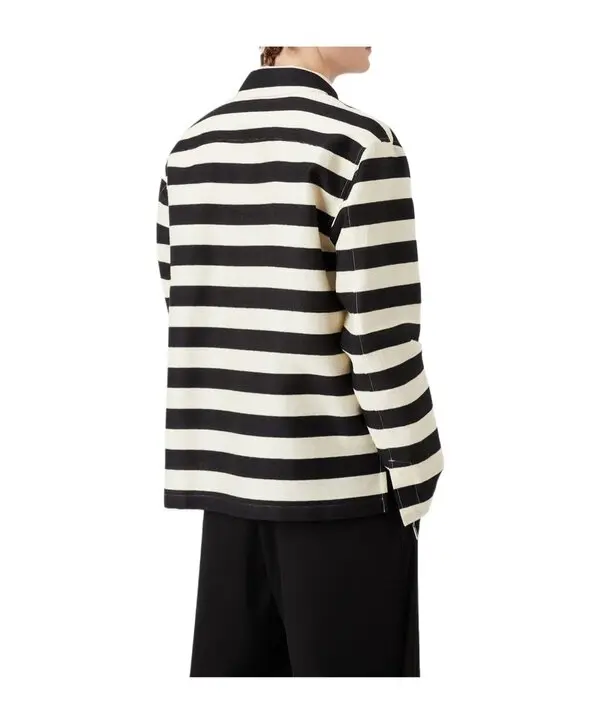 Emporio Armani Collared Zip-front Overshirt