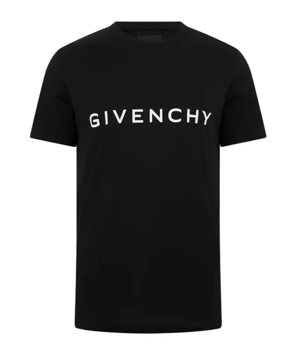 Givenchy Slim Fit Logo T-shirt - Black