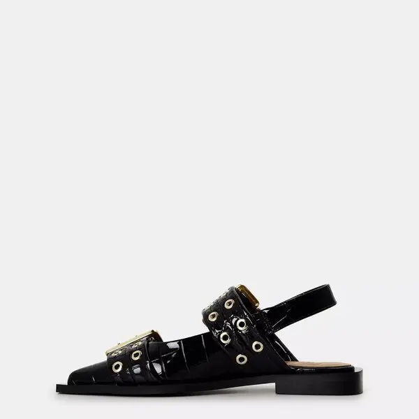 GANNI Cro Flt Ballet Pumps
