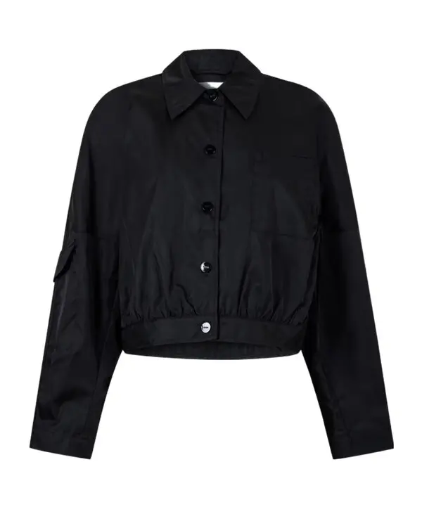 GANNI Collared Snap Closure Casual Jacket