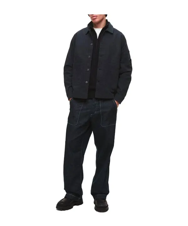 C.P. COMPANY Color-blocked Collar Workwear Jacket