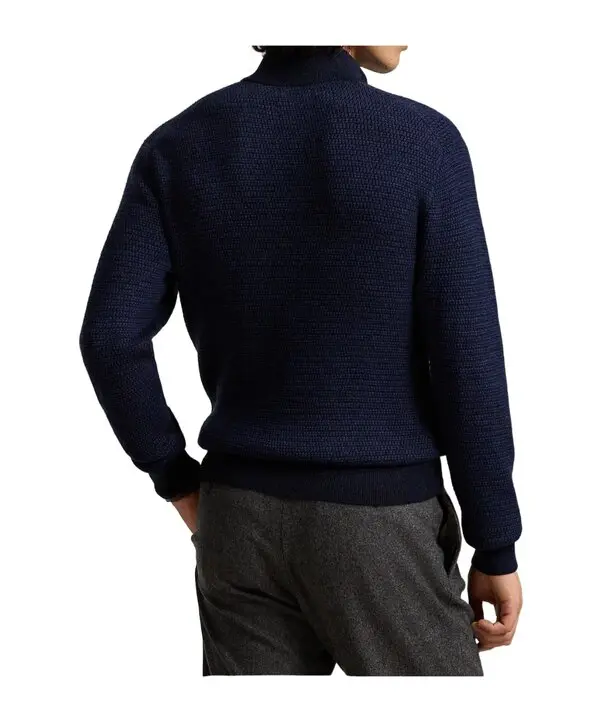 Polo Ralph Lauren Half-zip Textured Knit Sweater