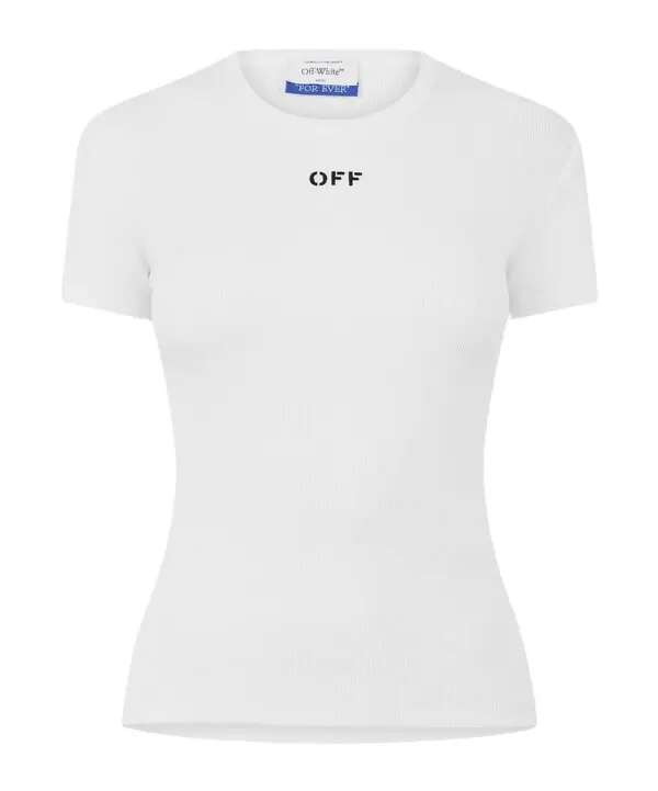 Off-White Stamp Rib Baby Tee