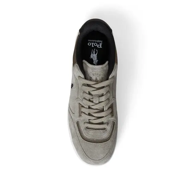 Polo Ralph Lauren Grey Suede Low Top Sneakers