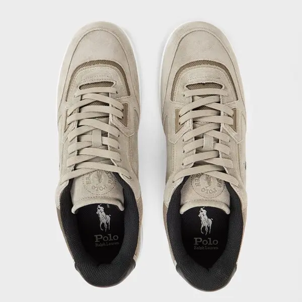 Polo Ralph Lauren Grey Suede Low Top Sneakers