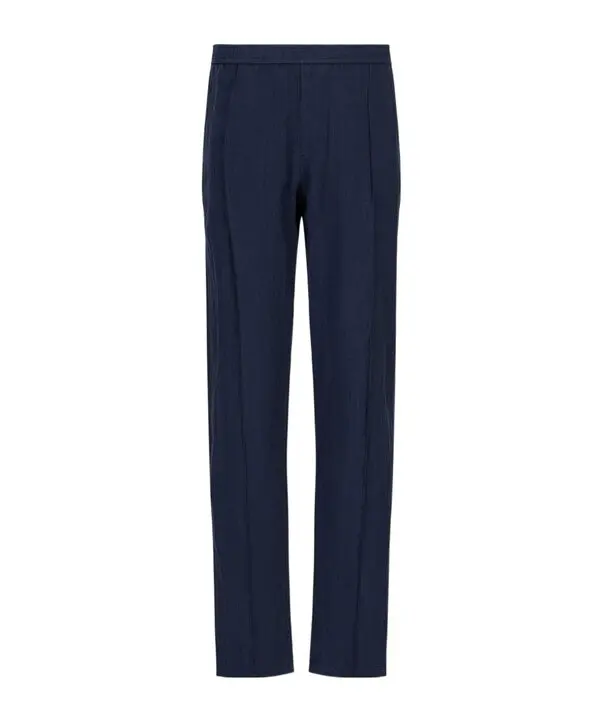 Emporio Armani High-waisted Straight-leg Trousers