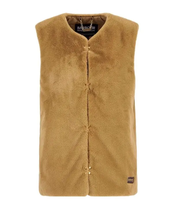 Barbour Sleeveless Fur Vest