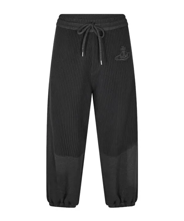 VIVIENNE WESTWOOD Fleece-lined Cuffed Jogger Sports Pants - Black