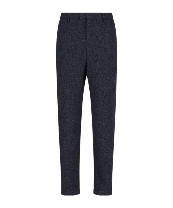 Emporio Armani Textured Cropped Trousers