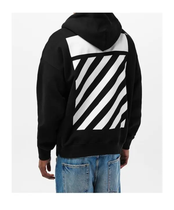 Off-White Flannel Over-the-head Hoodie