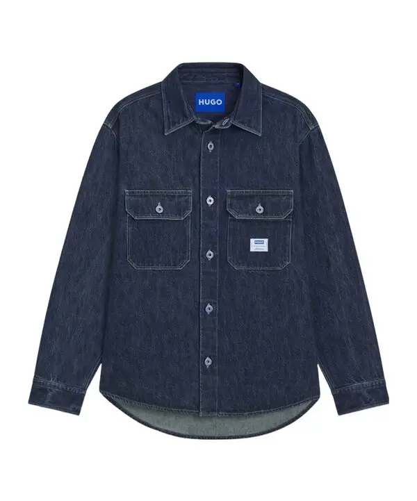 Hugo Boss Dark Blue Denim Button-up Shirt