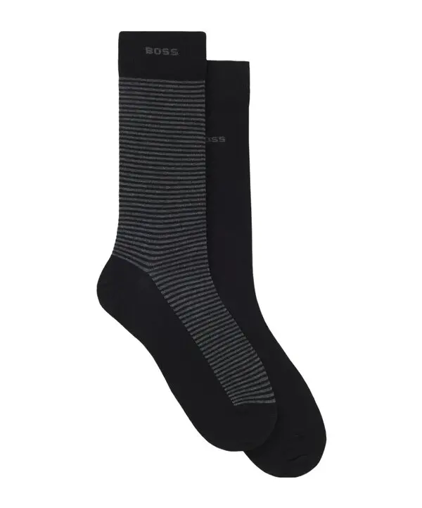 Hugo Boss Striped Long Breathable Pure Cotton Socks
