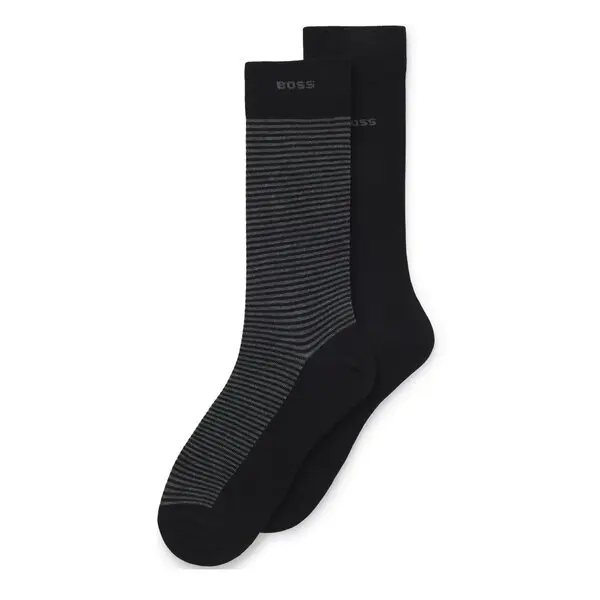 Hugo Boss Striped Long Breathable Pure Cotton Socks