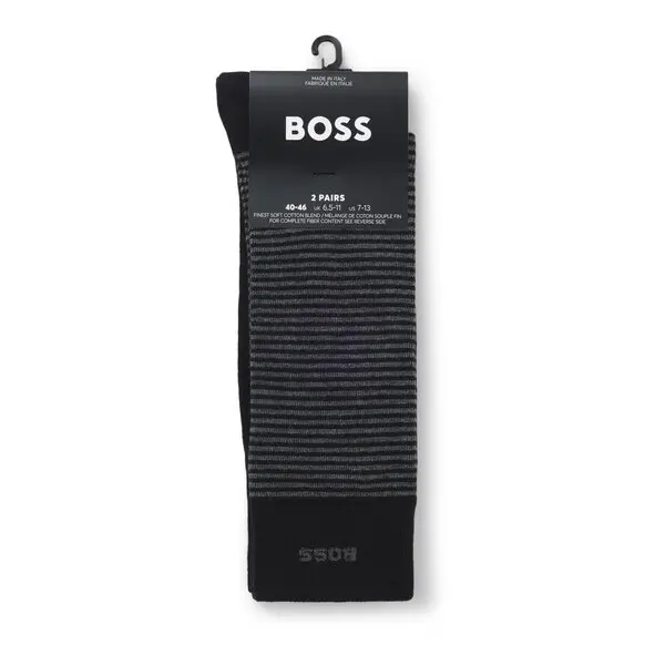 Hugo Boss Striped Long Breathable Pure Cotton Socks