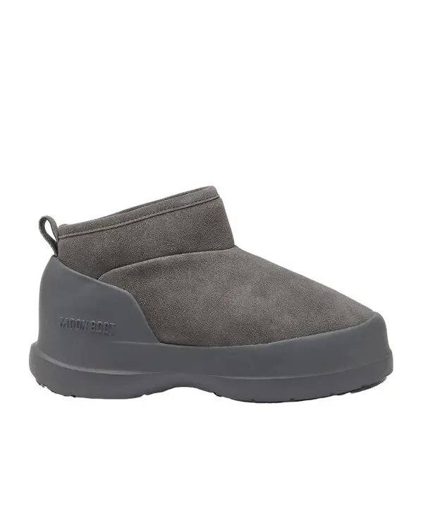 Moon Boot Grey Suede Ankle Boots - Black