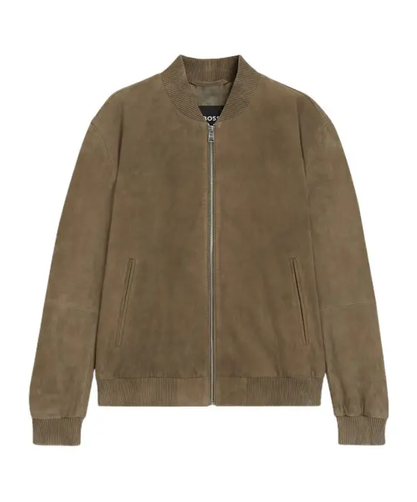 Hugo Boss Suede Bomber Jacket