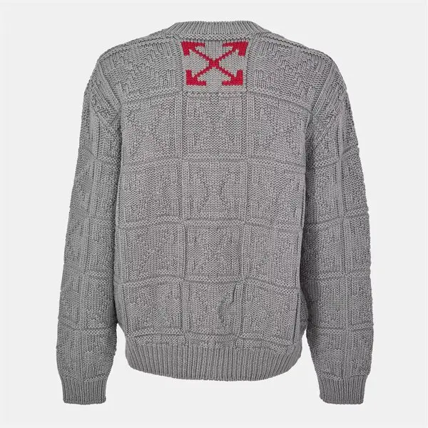 Off-White Off 3d Stitch Crew" Sweater
