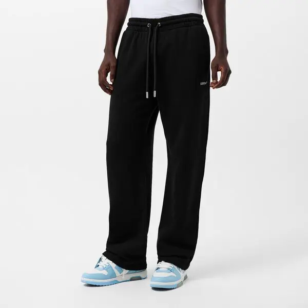 Off-White Comfortable Cuffed Fleece Jogger Sports Pants