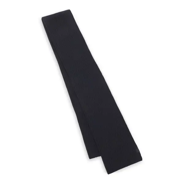 Hugo Boss Ribbed Knit Scarf With Logo Detail