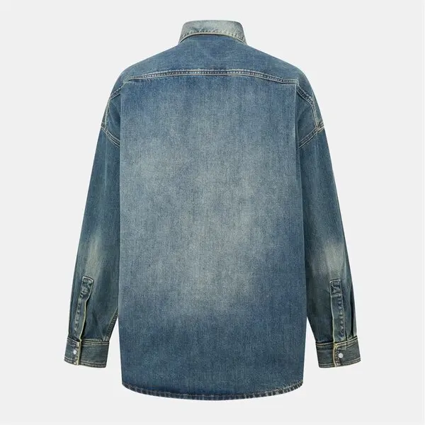 Balmain Long-sleeve Denim Shirt