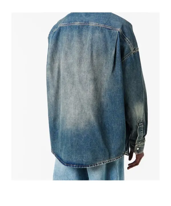 Balmain Long-sleeve Denim Shirt