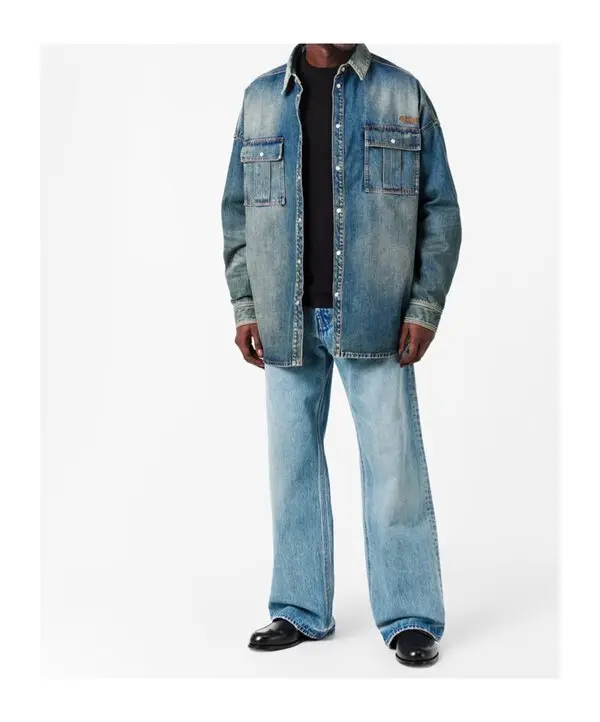 Balmain Long-sleeve Denim Shirt