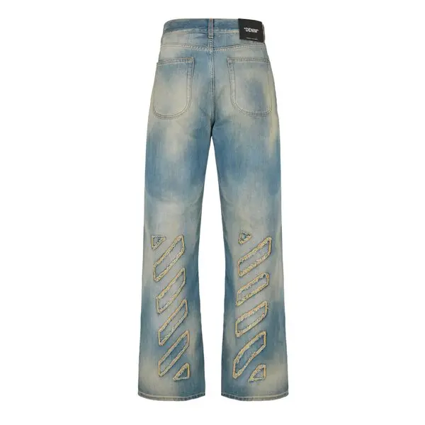 Off-White Solid-color Casual Pants