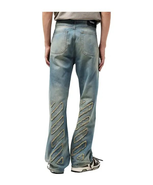 Off-White Solid-color Casual Pants